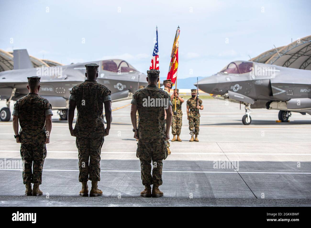 U.S. Marine Corps Sgt. Maj. Jared Game, outgoing sergeant major of ...