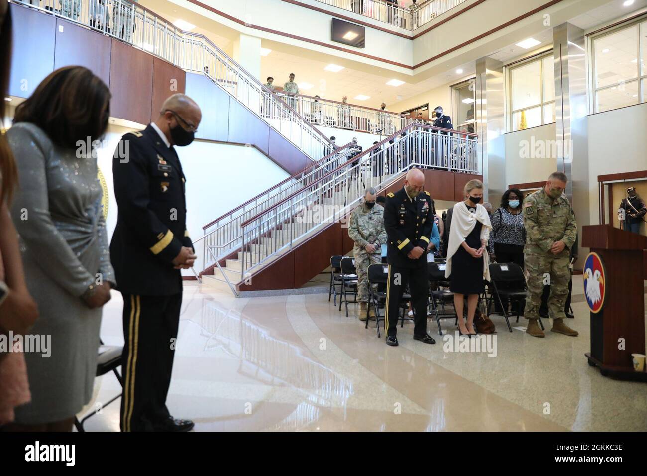 U.S. Army Reserve Lt. Gen. A.C. Roper stands next to his wife, Mrs ...