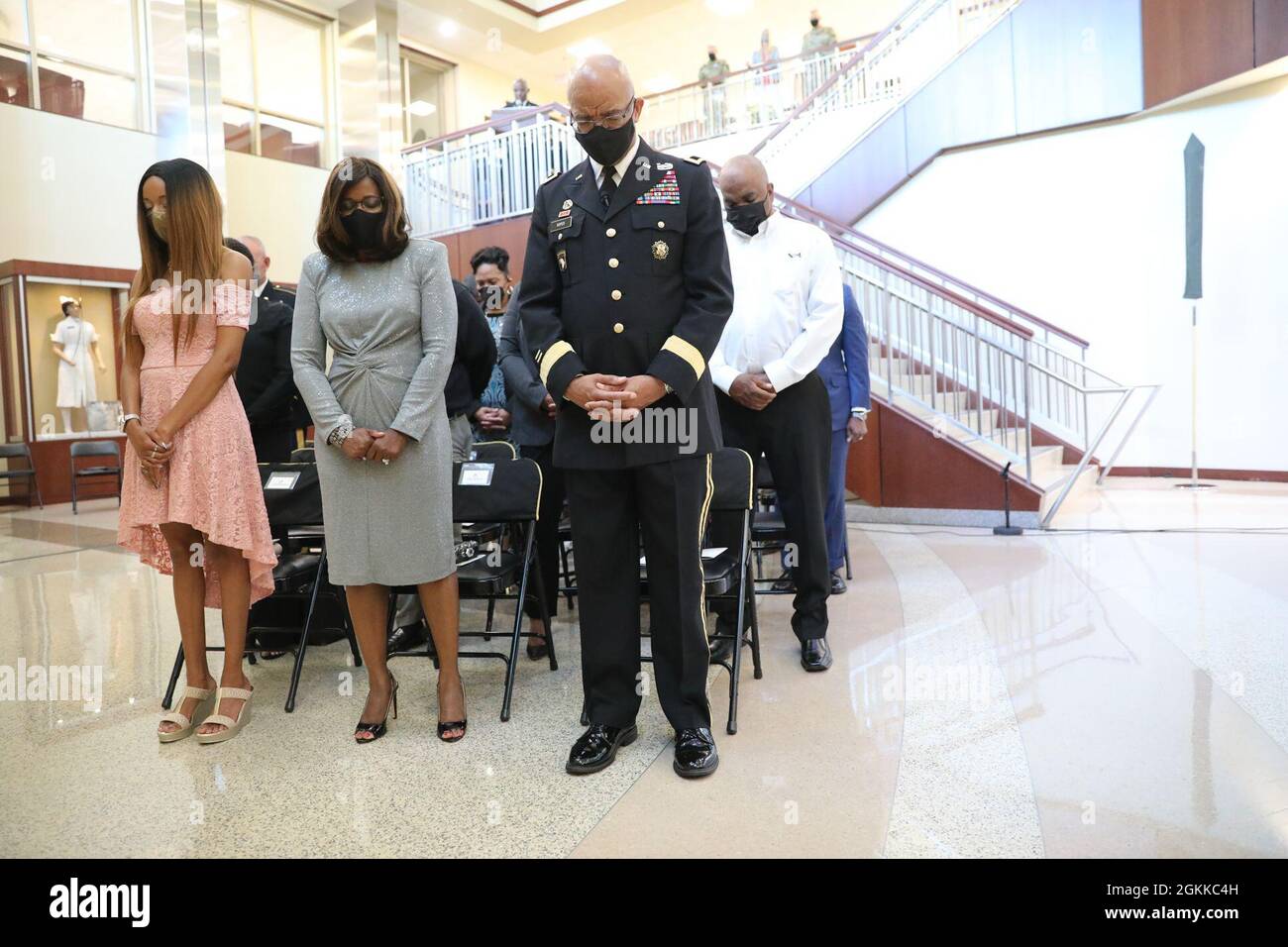 U.S. Army Reserve Lt. Gen. A.C. Roper stands next to his wife, Mrs ...