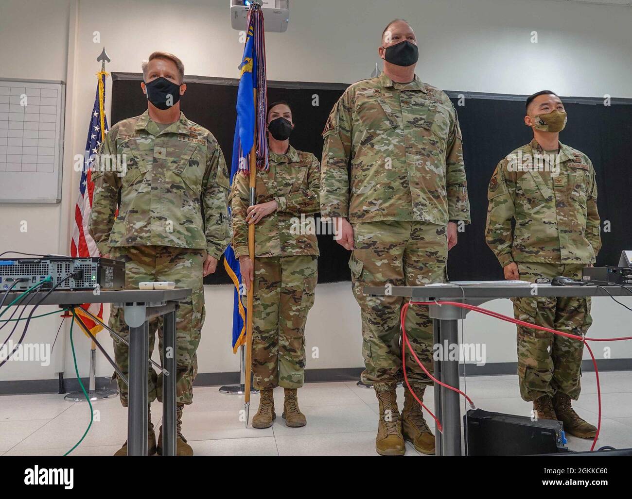 Brig. Gen. Daniel Tulley, 379th Air Expeditionary Wing commander, Col ...