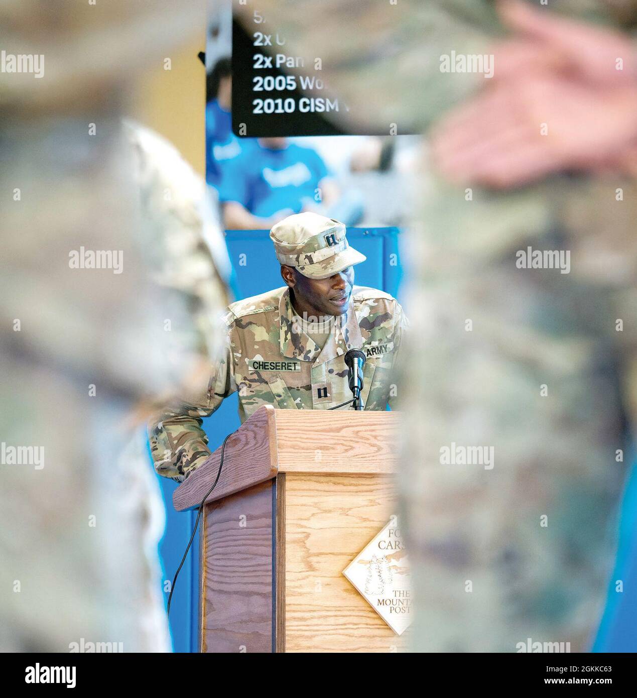 FORT CARSON, Colo. — Capt. Robert K. Cheseret, commander, World Class ...