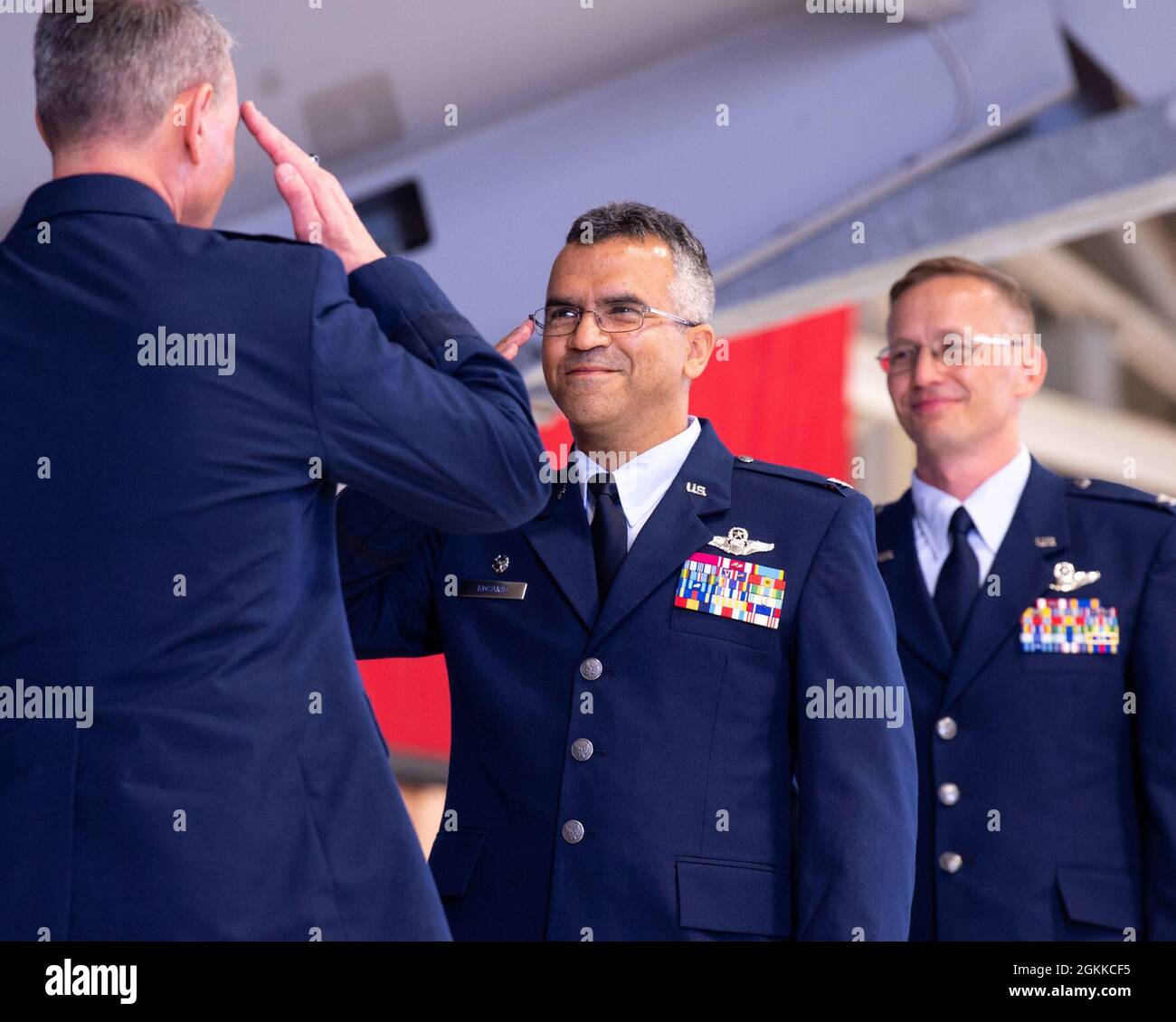 The 149th Fighter Wing hosts a change of command ceremony between Col. Raul Rosario, outgoing ...