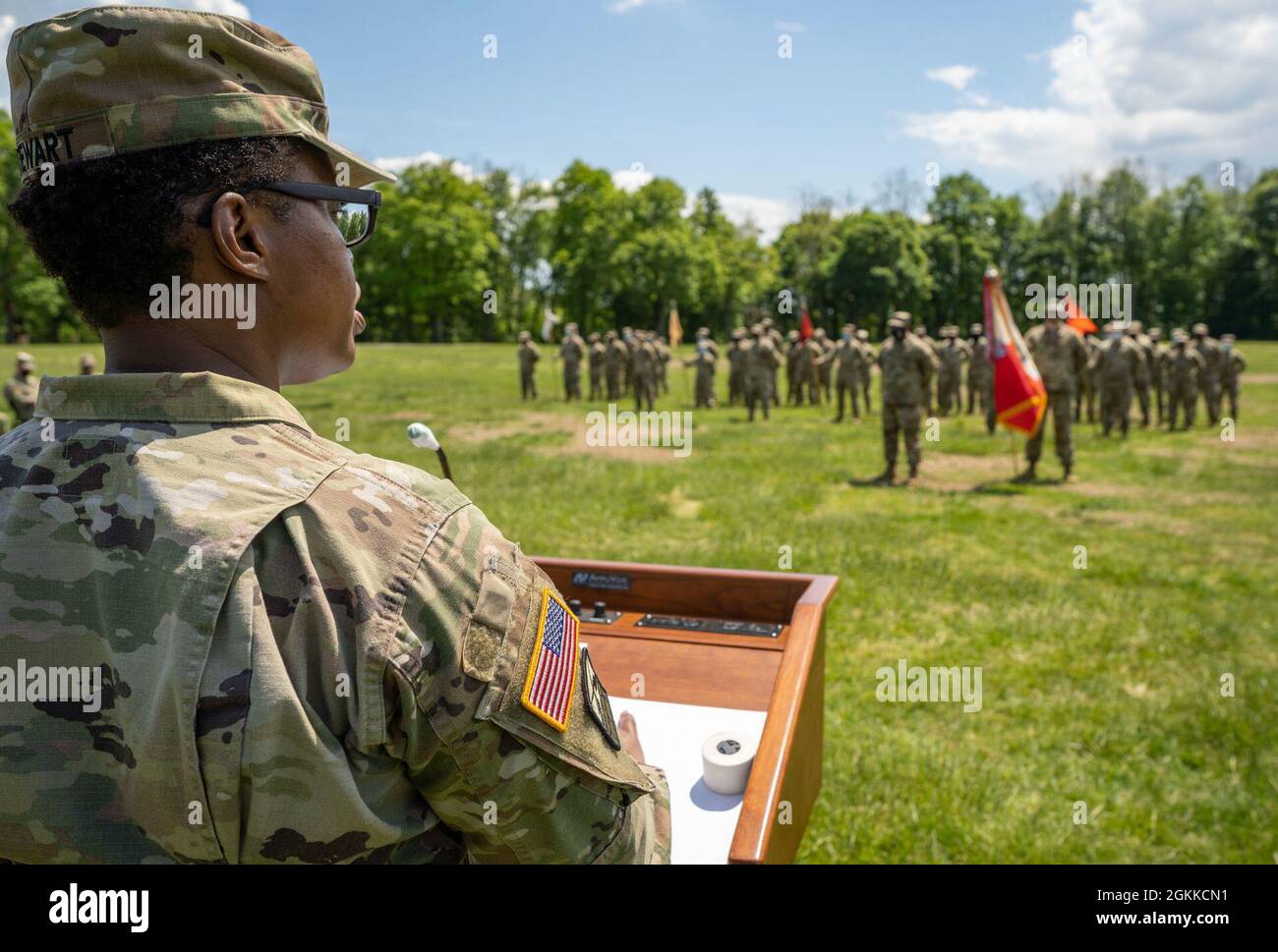 369th stb change of responsibility hi-res stock photography and images ...
