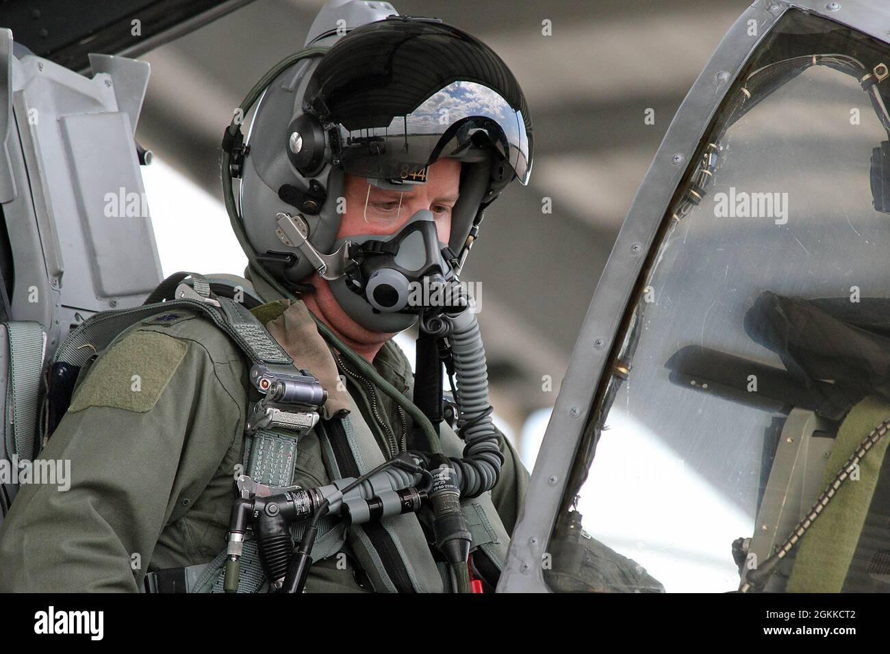 Lt. Col. Erik Simpson prepares to fly a training sortie in an A-10 ...