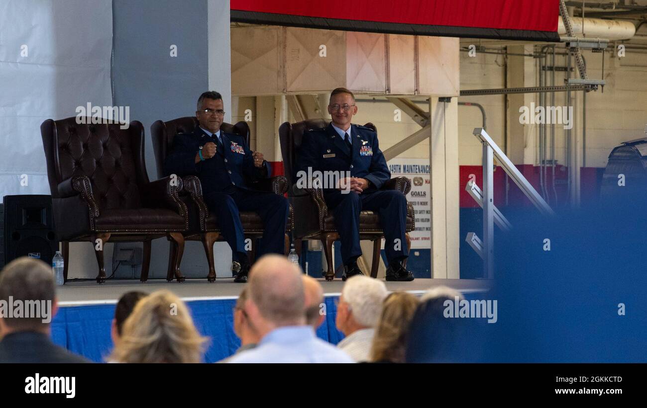 Col. Raul Rosario, outgoing 149th Fighter Wing commander, and Col ...