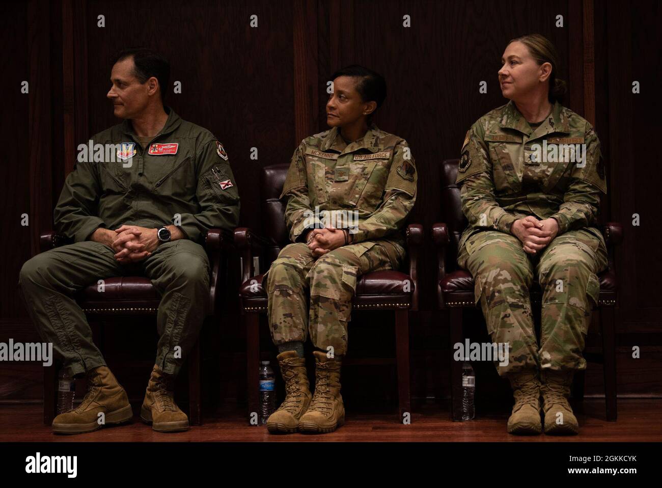 Col. Douglas D. DeMaio, 187th Fighter Wing commander, Col. Tara D ...