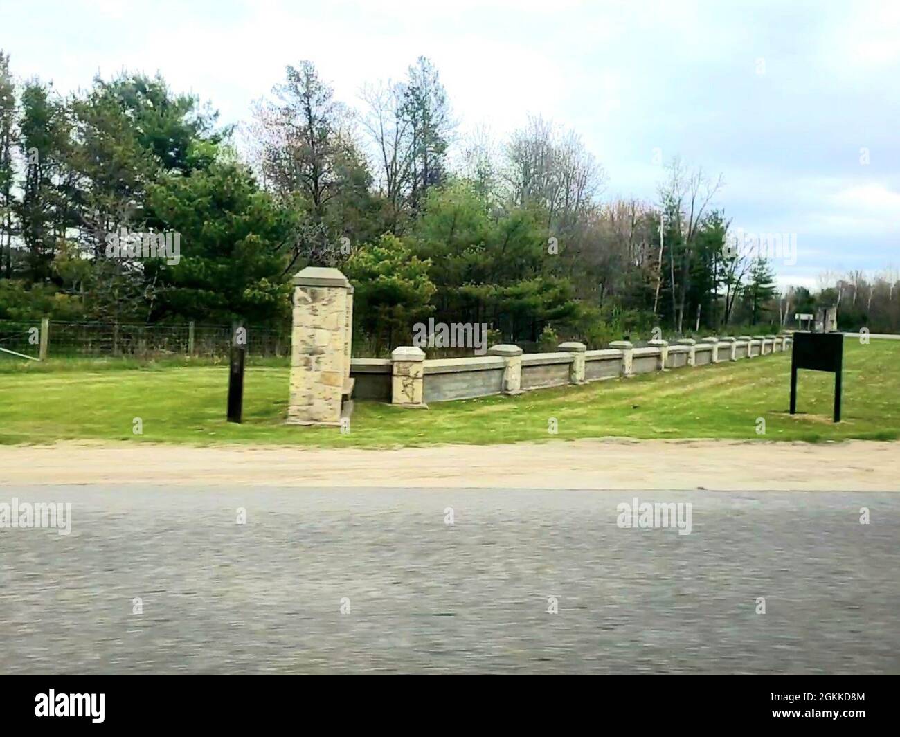 A gate section built by the Works Progress Administration in 1941 is ...