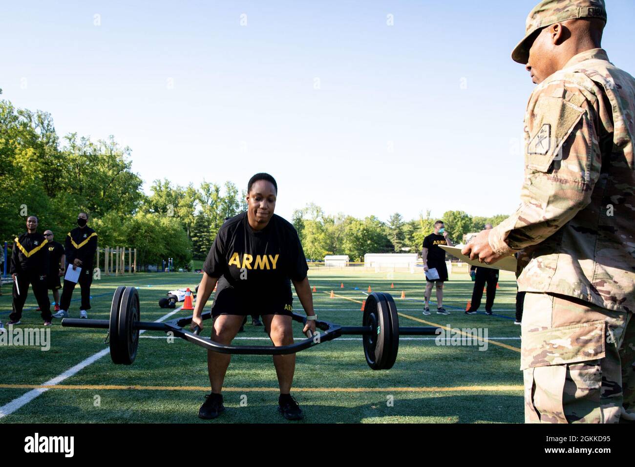 A soldier assigned to Headquarters, Headquarters Company, U.S. Army ...