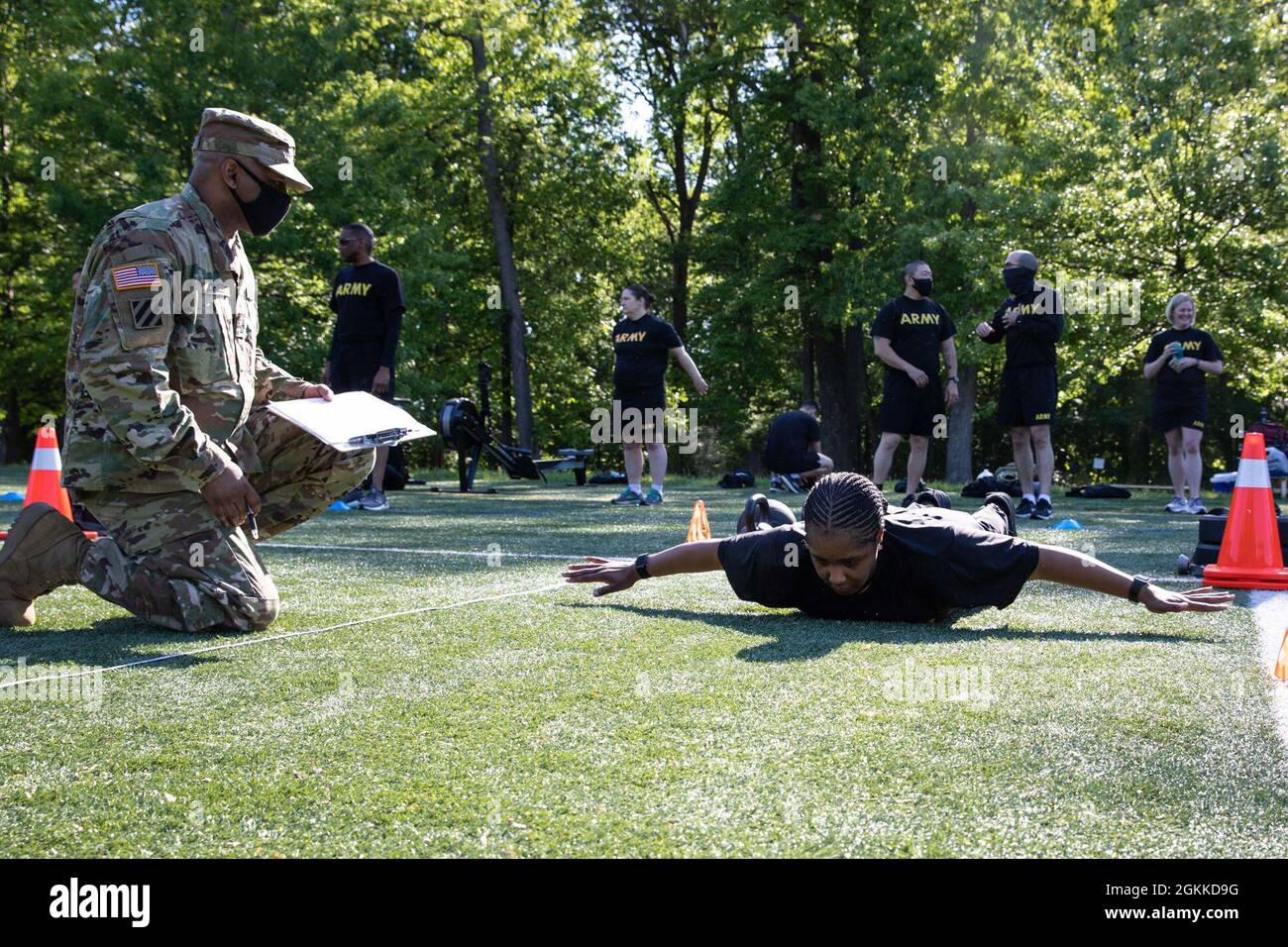 A soldier assigned to Headquarters, Headquarters Company, U.S. Army ...