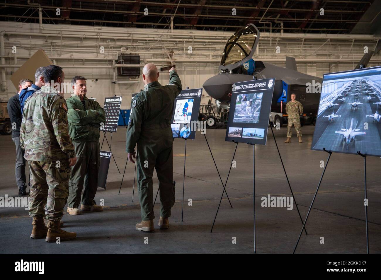 U.S. Air Force Col. David Berkland (right), the 354th Fighter Wing ...