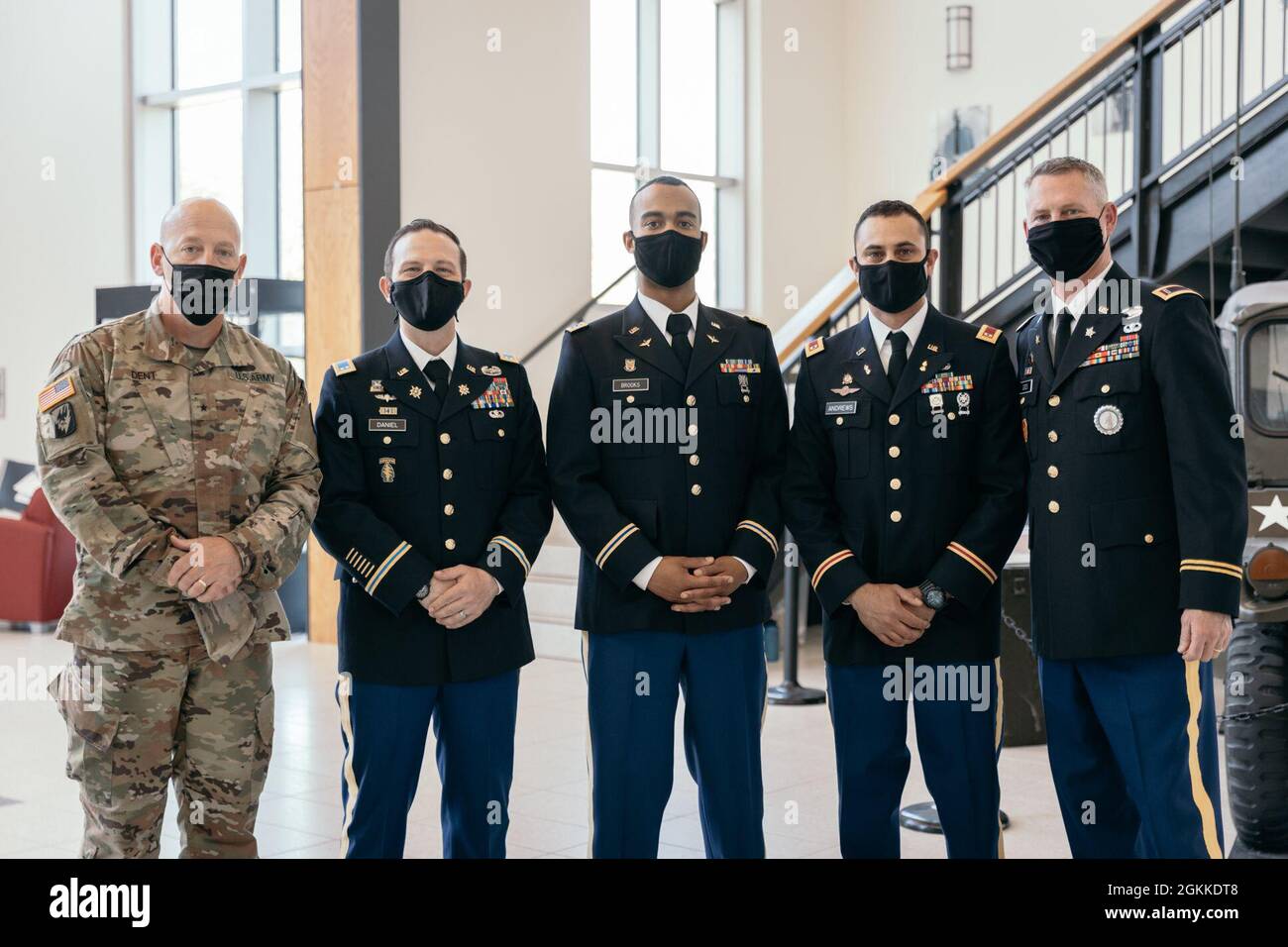 Brig. Gen. Dan Dent, Commanding General, and Chief Warrant Officer 5 ...