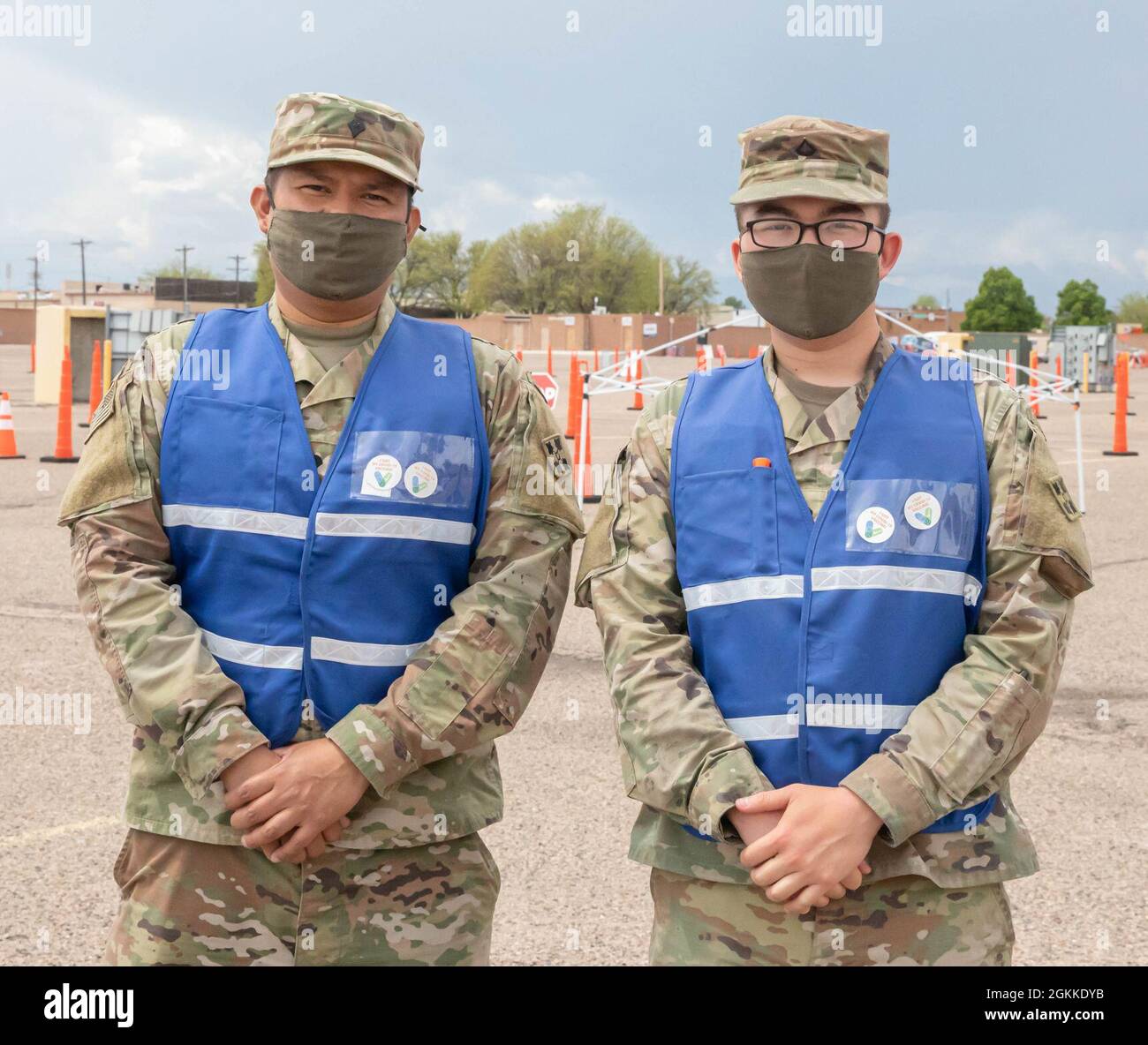 U.S. Army Spc. Patrick De Castro, left, a native of San Pedro ...