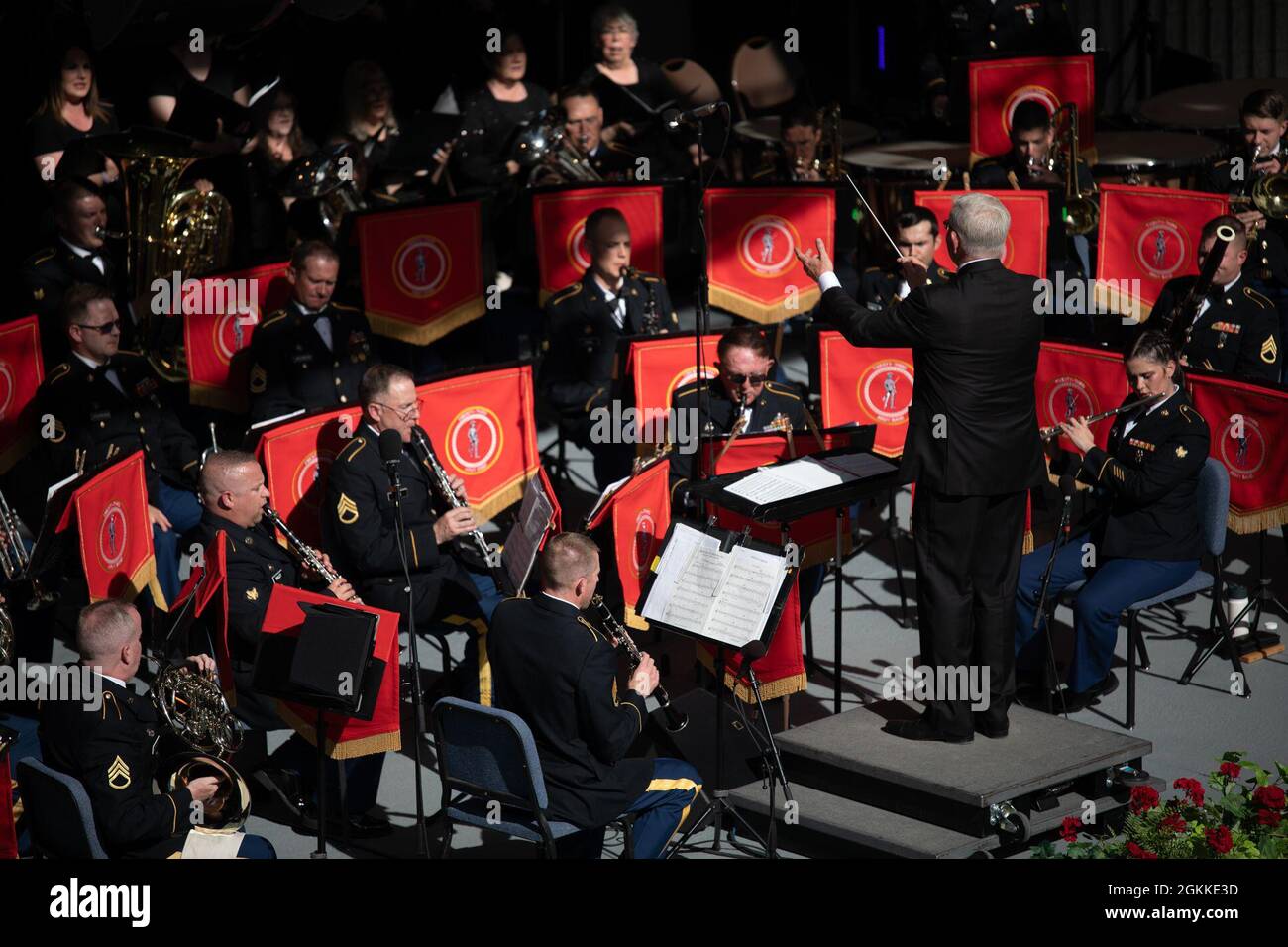 The 23rd Army Band performs during the Armed Force Day celebration, May ...