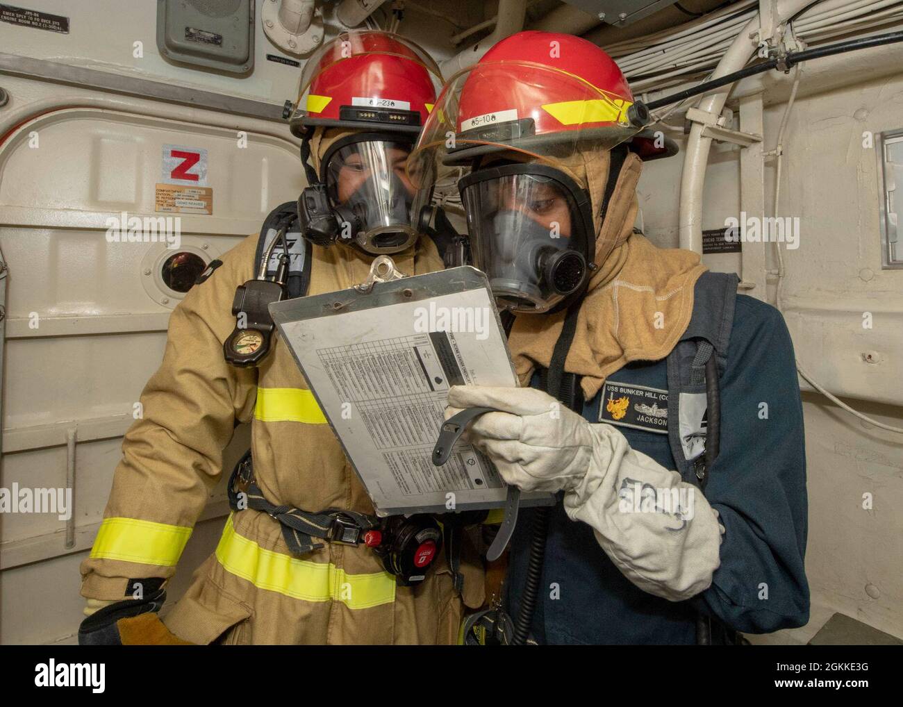 PACIFIC OCEAN (May 15, 2021) U.S. Navy Damage Controlman 2nd Class ...
