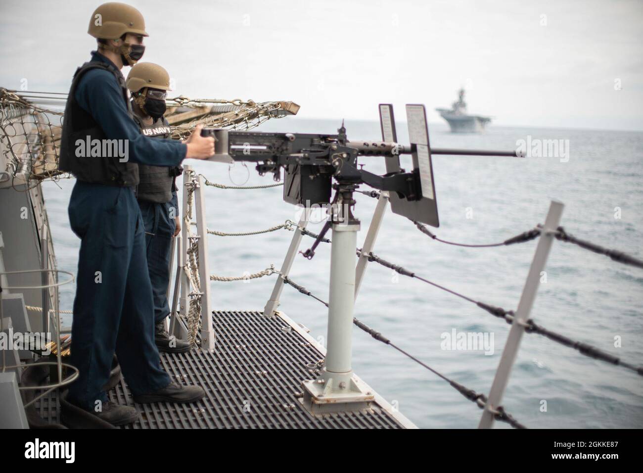 PACIFIC OCEAN (May 15, 2021) U.S. Navy Gunner’s Mate 2nd Class Daniel ...