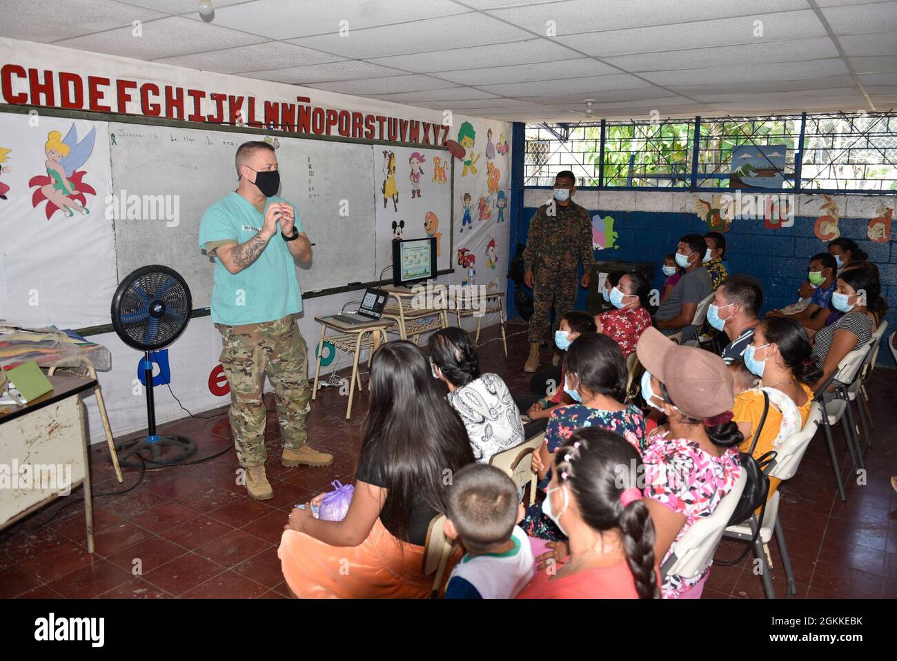 U.S. Army Maj. Morgan Torris-Hedlund, a public health nurse with the ...