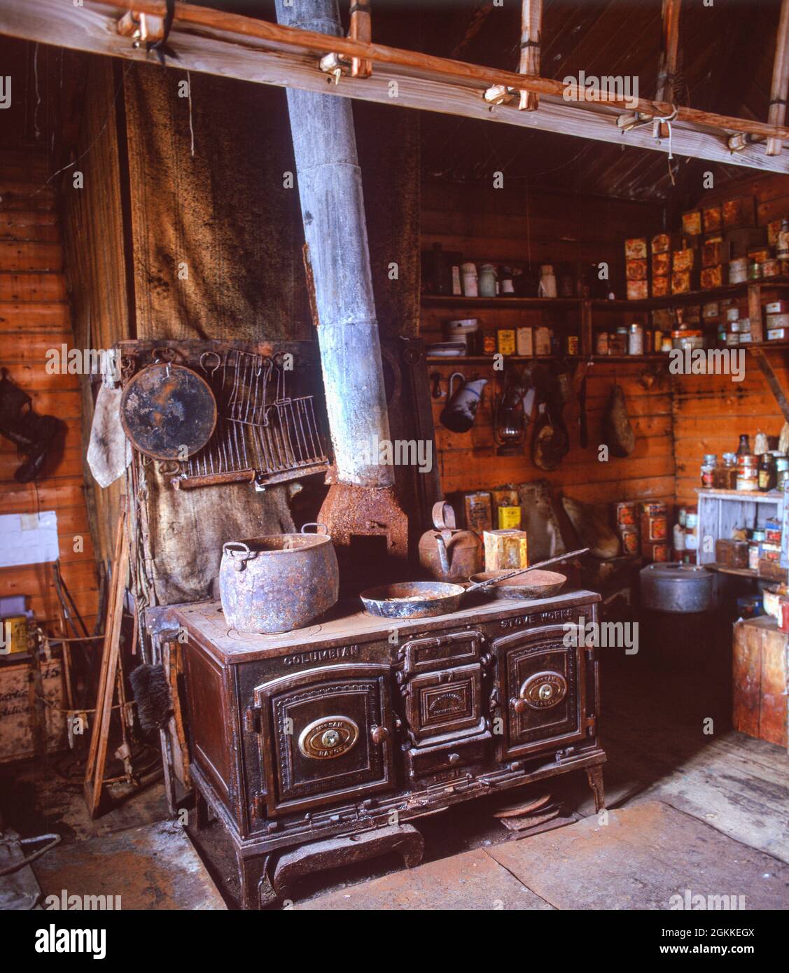 Antarctica historical huts .Sir Ernest Shackleton's hut at Cape Royd ...