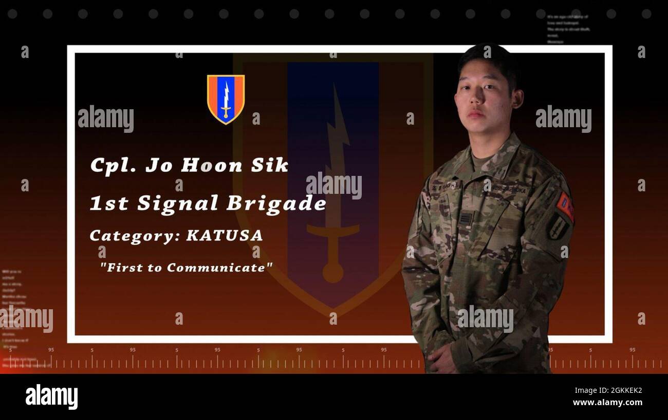 Cpl. Hoon Sik-jo, 1st Tactical Theater Signal Brigade; winner of the ...