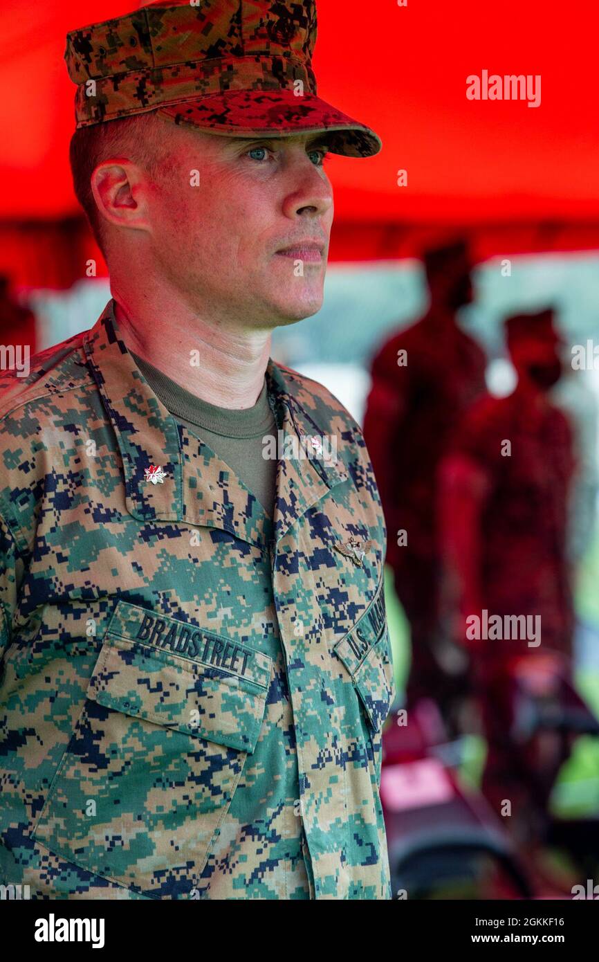 U.S. Marine Corps Lt. Col. Josh Bradstreet, the incoming commanding ...