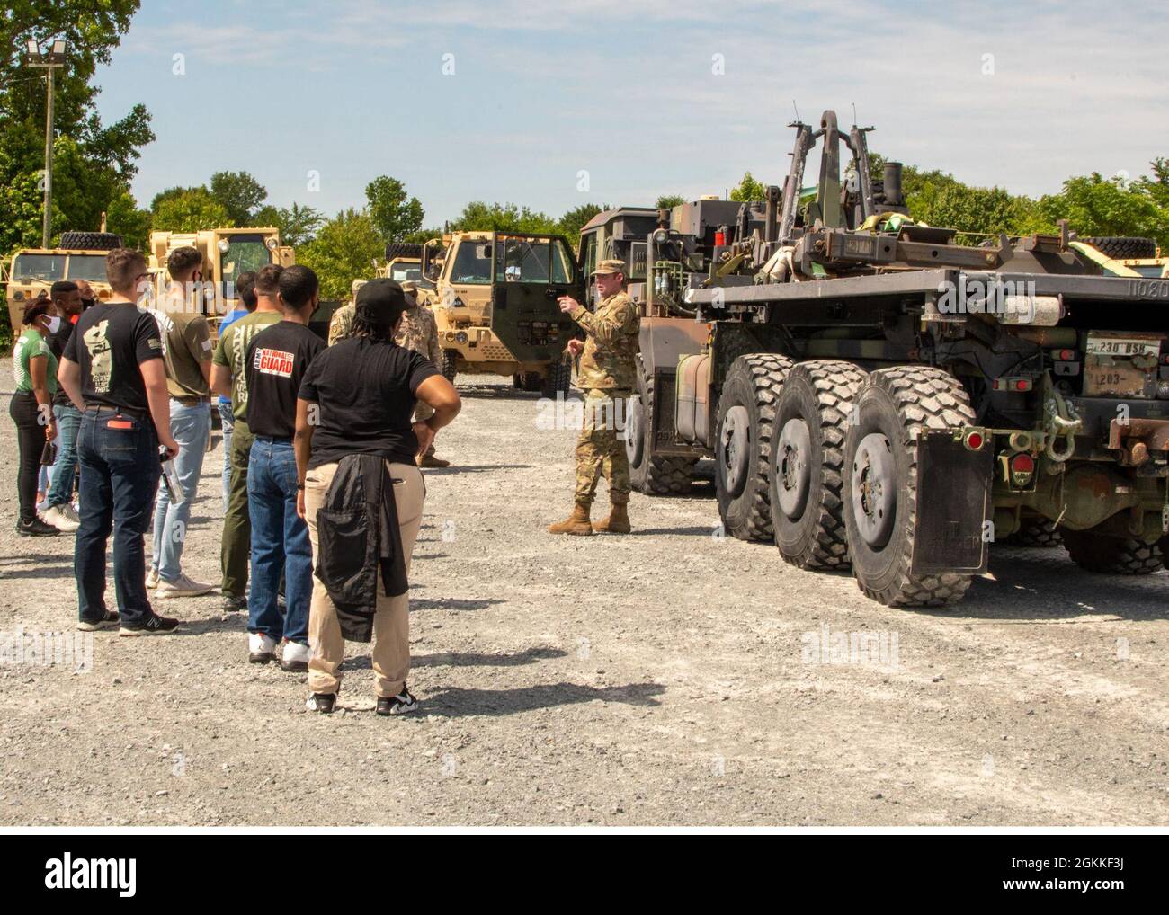 A North Carolina National Guard Soldier explains the capabilities a ...