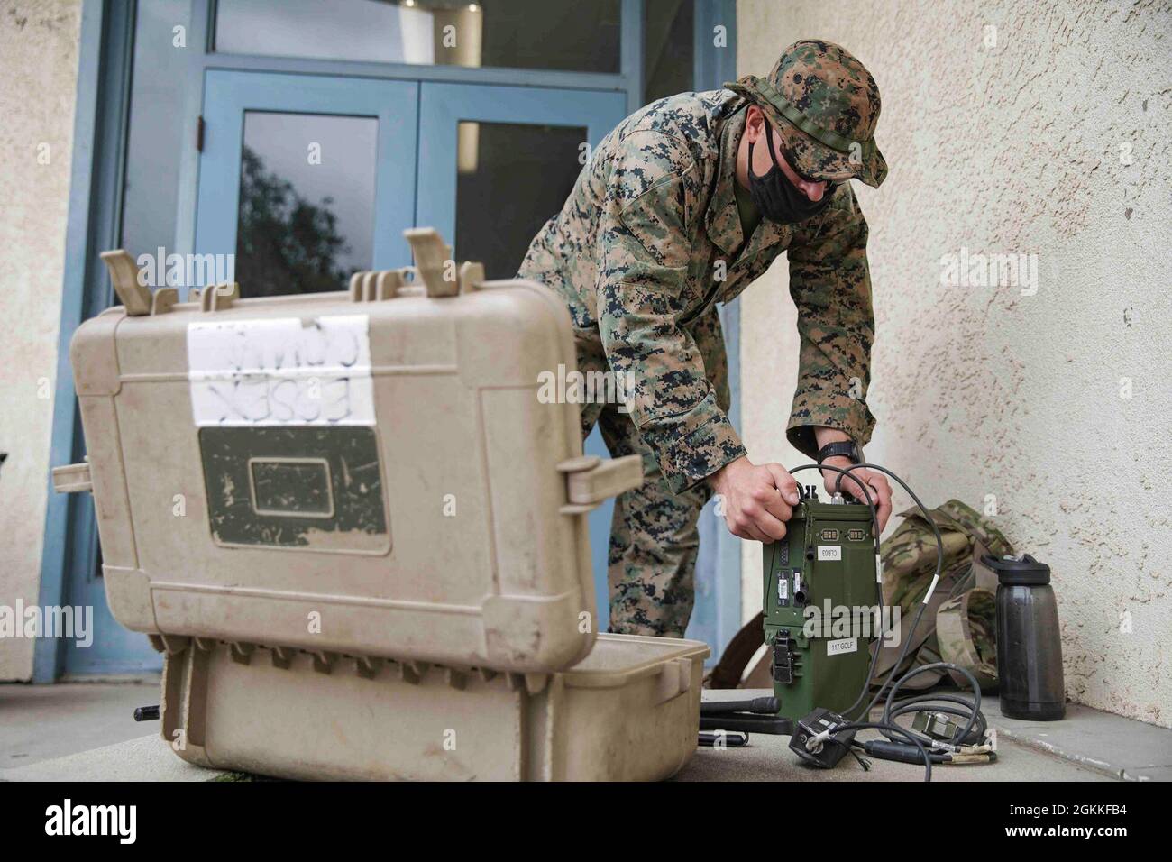 U.S. Marine Corps Sgt. James Dankovitch, a radio operator with Combat ...