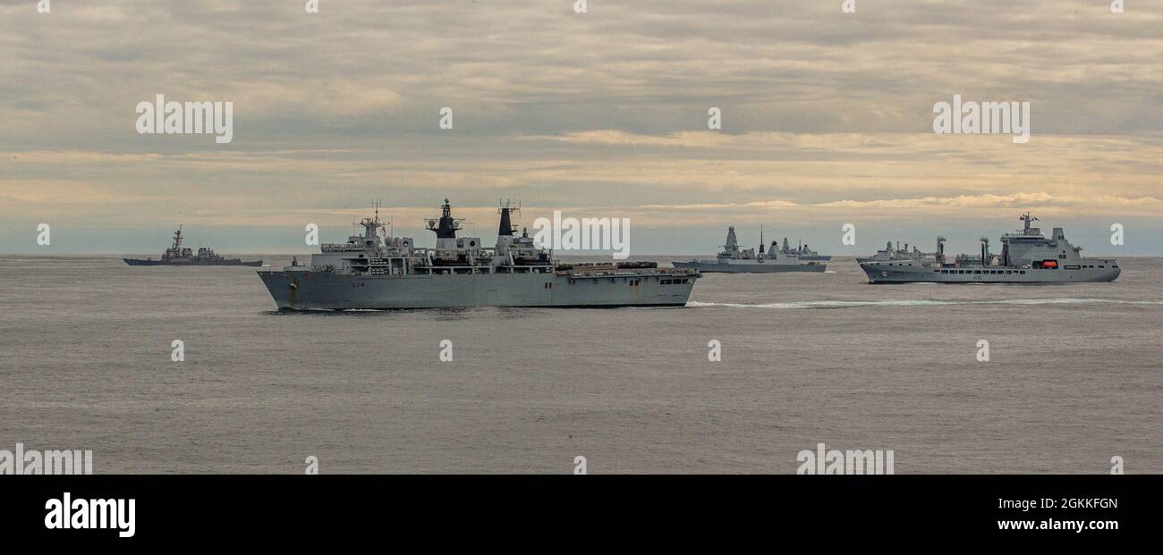 Ships from U.S. Exercise Ragnar Viking meet up with the ships ...