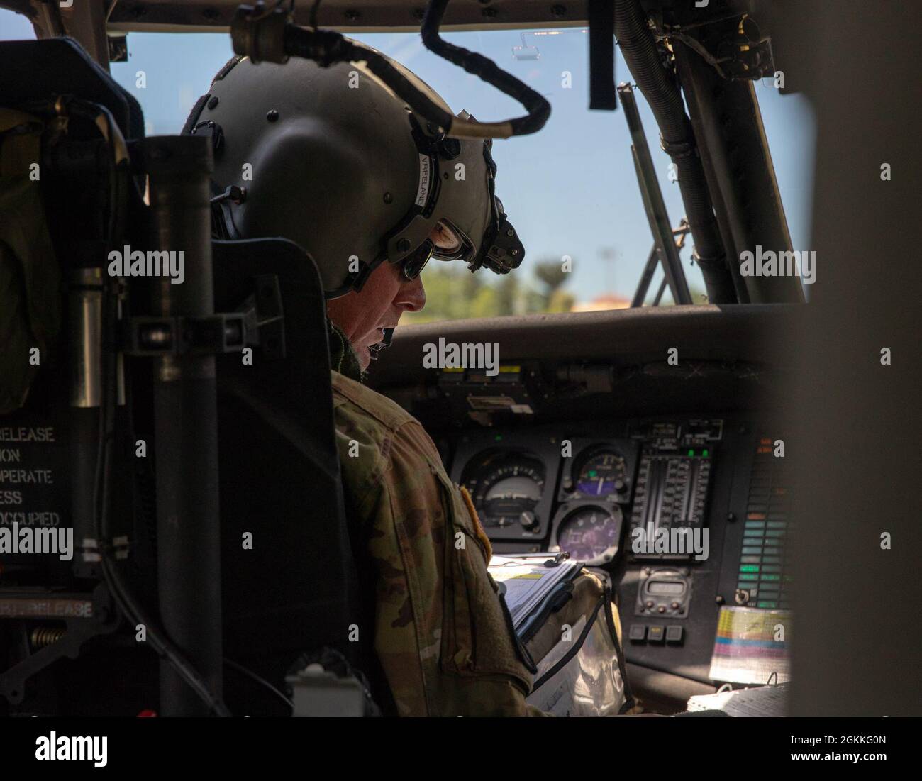 (FARKE AIRFIELD, Albania) --- Chief Warrant Officer 4 Travis Vreeland ...
