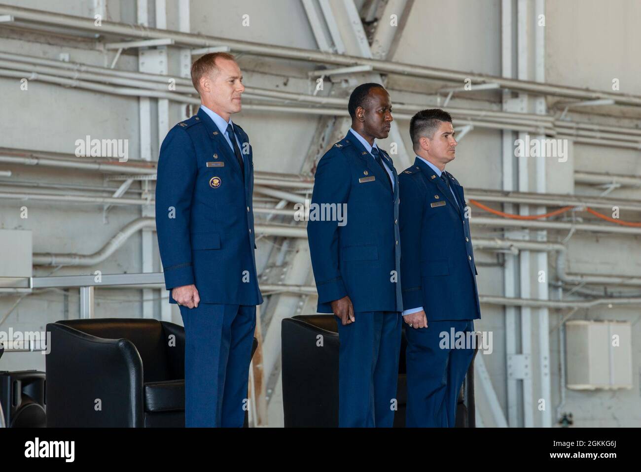 From left, Col. Benjamin R. Jonsson, the 6th Air Refueling Wing ...