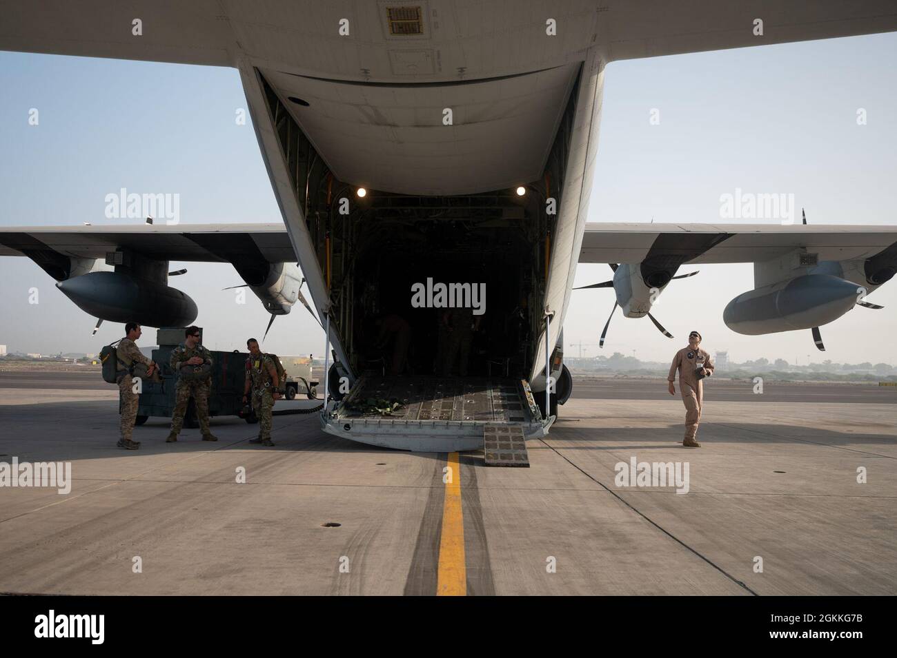 U.S. Air Force pararescue Airmen perform static line and military free ...