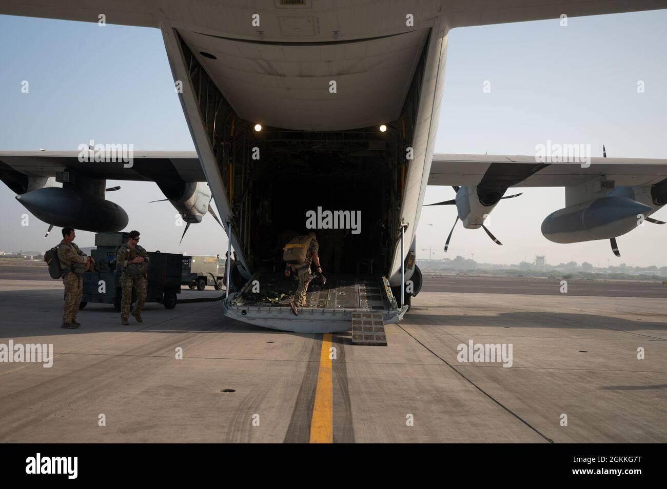 U.S. Air Force pararescue Airmen perform static line and military free ...