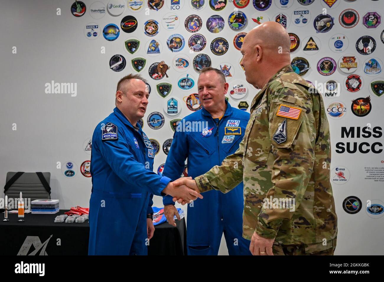 U.S. Space Force Gen. John W. "Jay" Raymond, right, Chief of Space ...