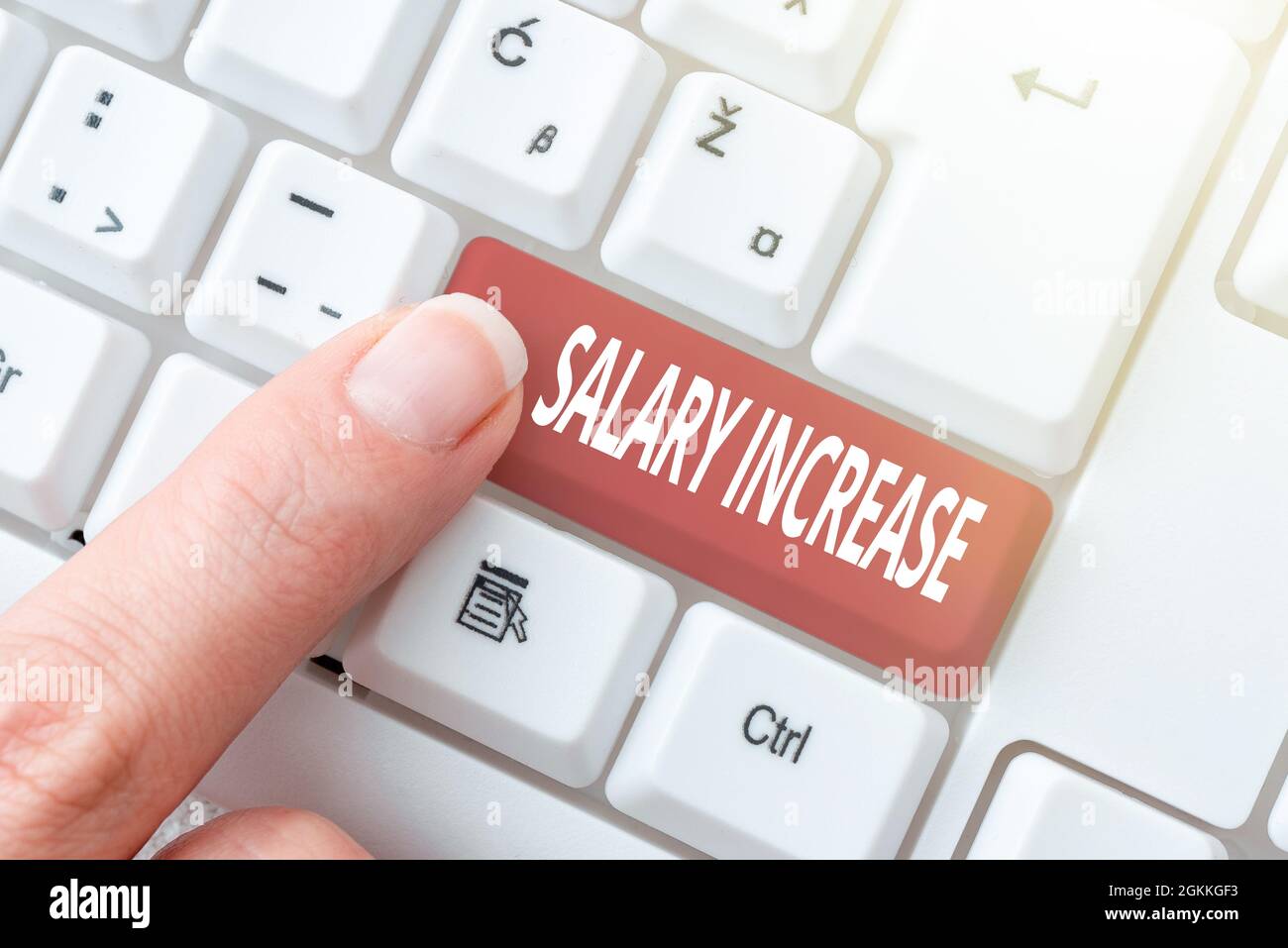 Text caption presenting Salary Increase. Word Written on an increase in ...