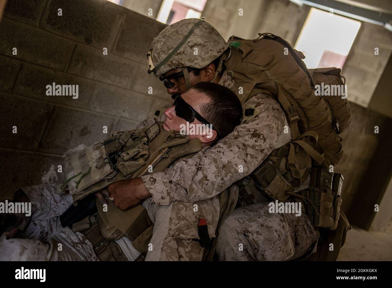 A U.S. Navy Corpsman with 2nd battalion, 1st Marines, assigned to ...