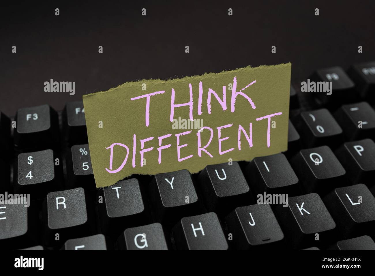 Text sign showing Think Different. Internet Concept unusual method or ...