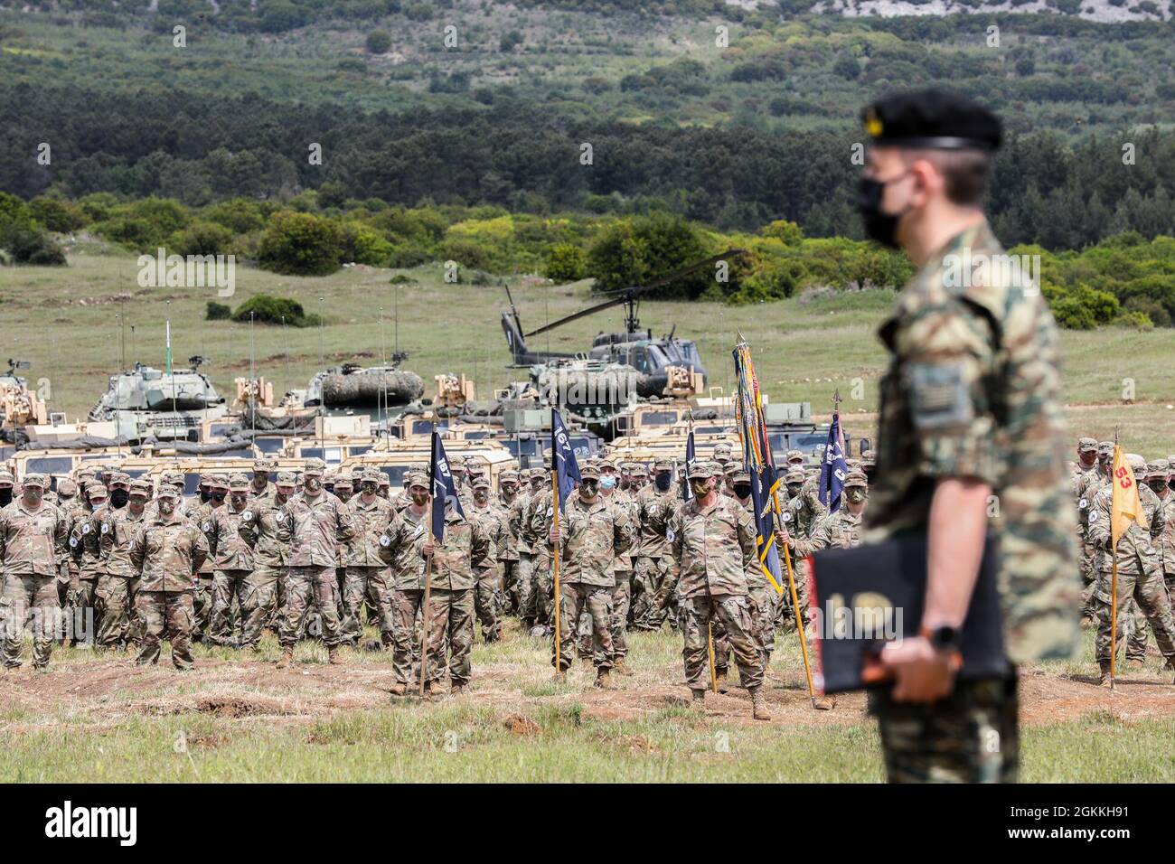 The Alabama National Guard's 1-167th Infantry Battalion stands in ...