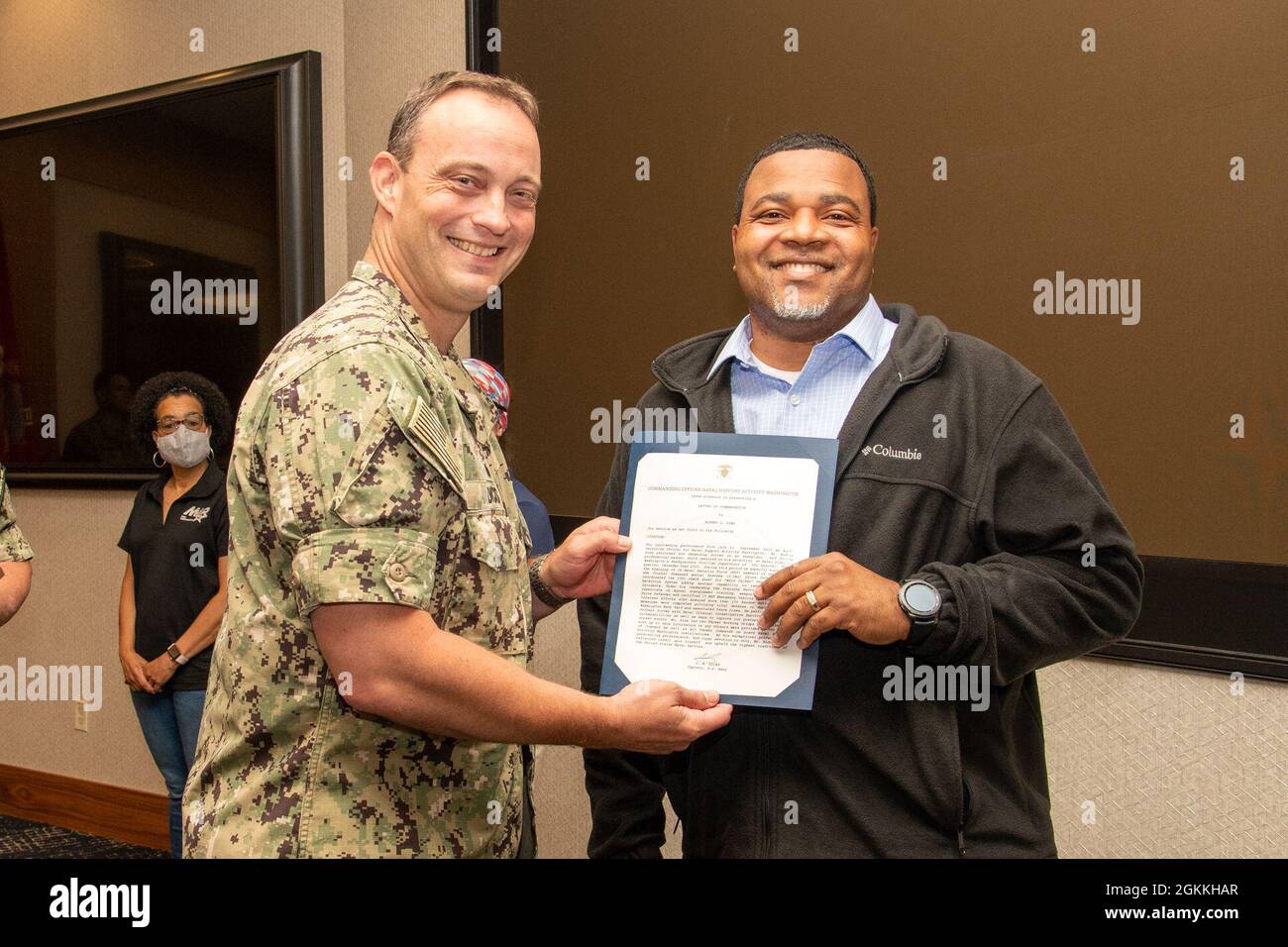 WASHINGTON, DC (May 17, 2021) – Capt. Grahame Dicks (left), Naval ...