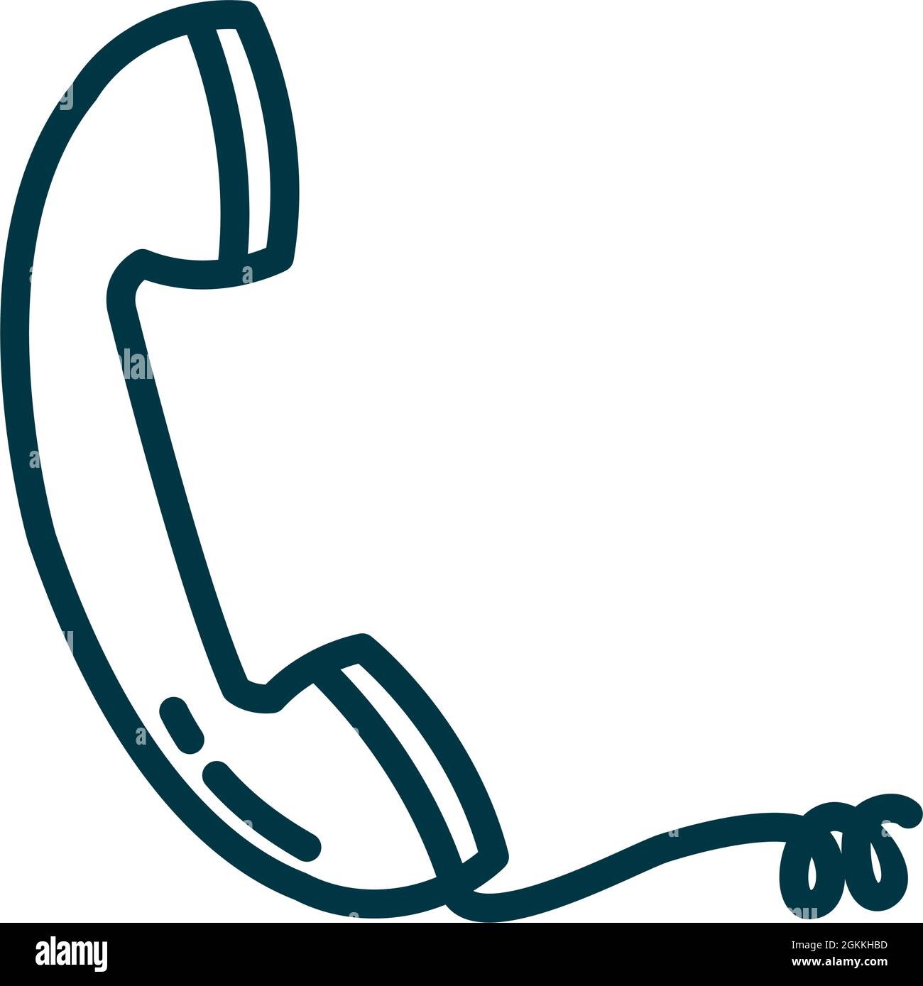 telephone handset icon on white background Stock Vector Image & Art - Alamy