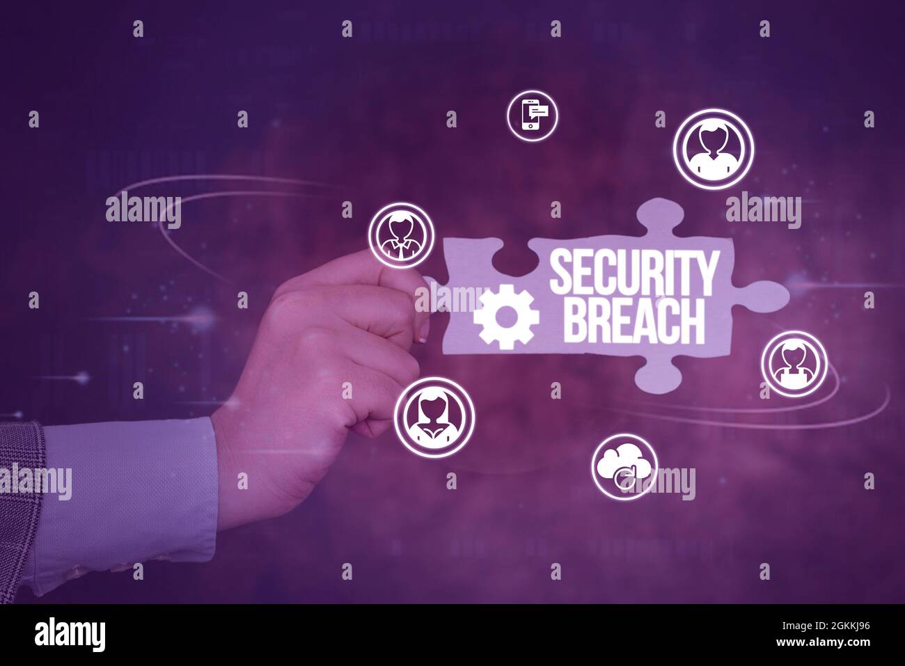 Hand writing sign Security Breach. Concept meaning any incident that ...