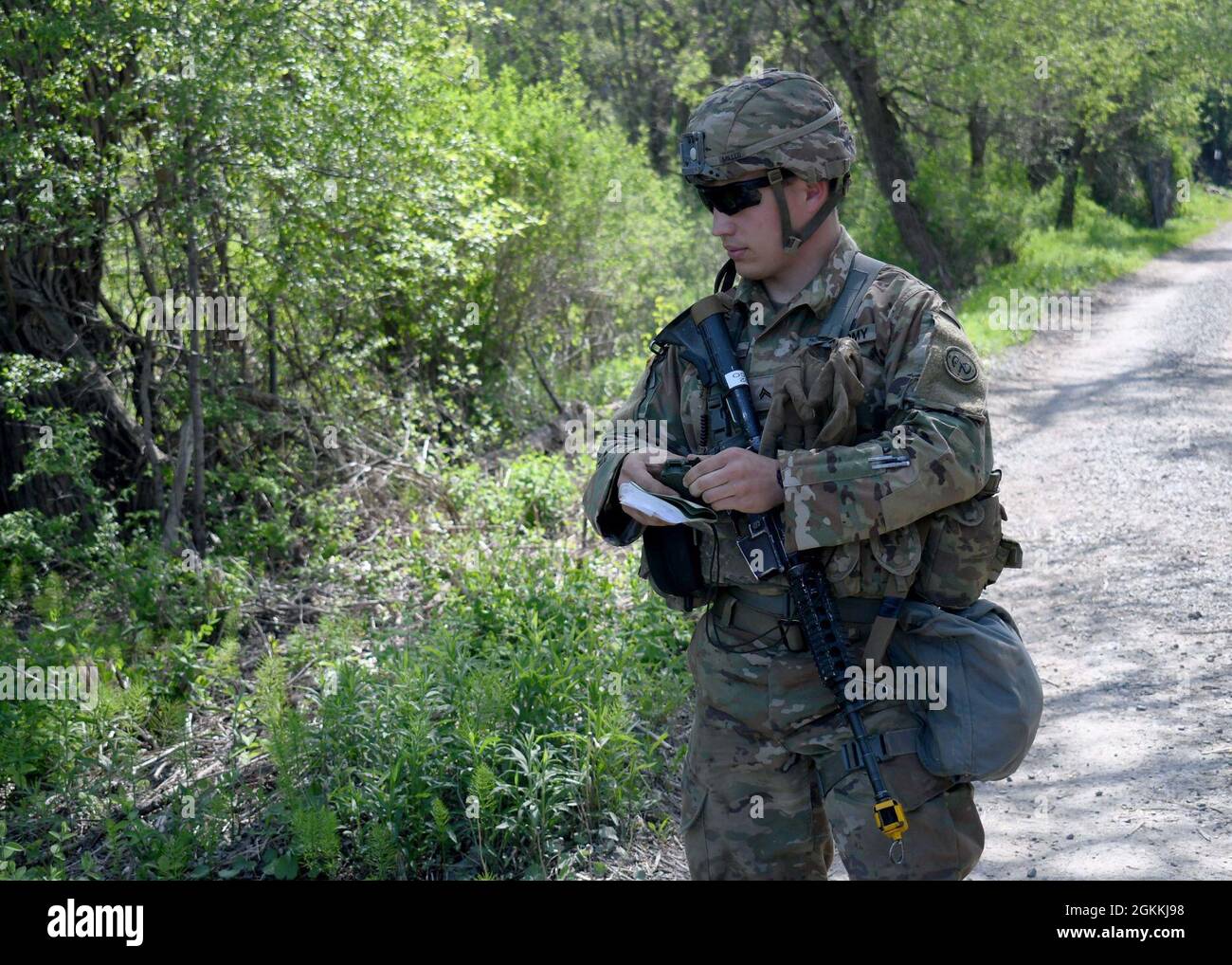 FORT DRUM, N.Y. – U.S. Army Cpl. Dakoatah Miller, an infantryman with the New York National ...