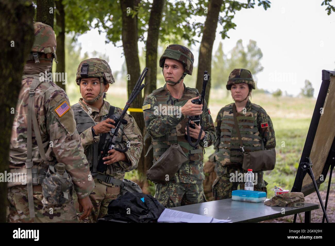 Albanian Cadets learn how to program a radio, Tuesday, May 18, 2021 ...