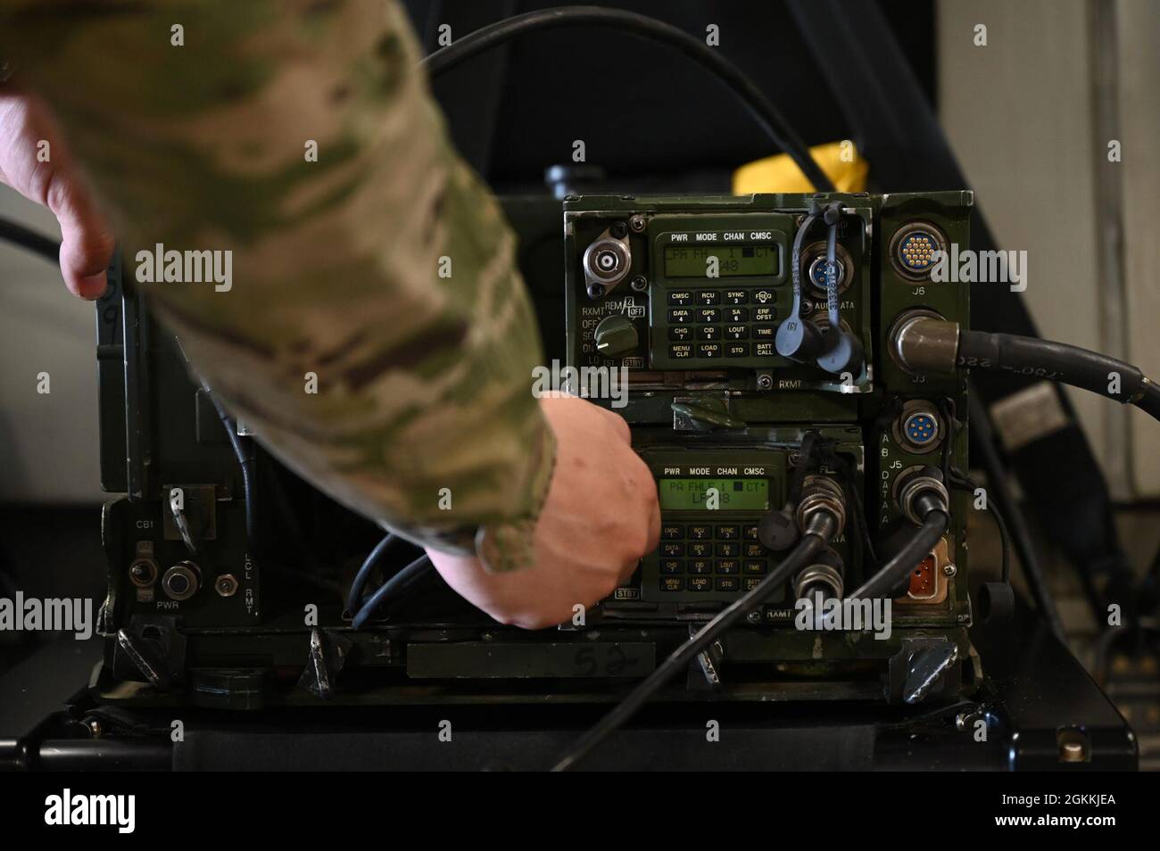 U.S. Army Staff Sgt. Joshua McKee, a fire control noncommissioned ...