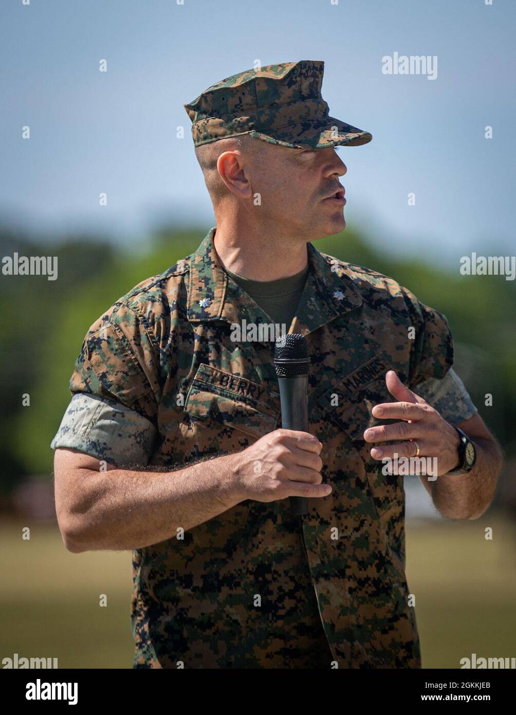 U.S. Marine Corps Lt. Col. Neil Berry, commanding officer of 3rd ...