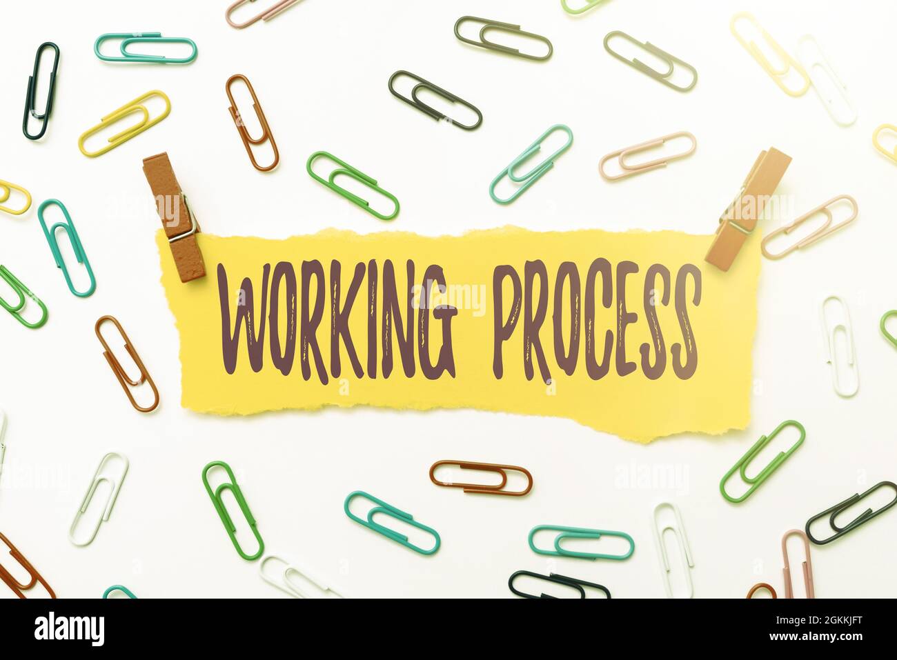 Sign displaying Working Process. Conceptual photo company s is ...