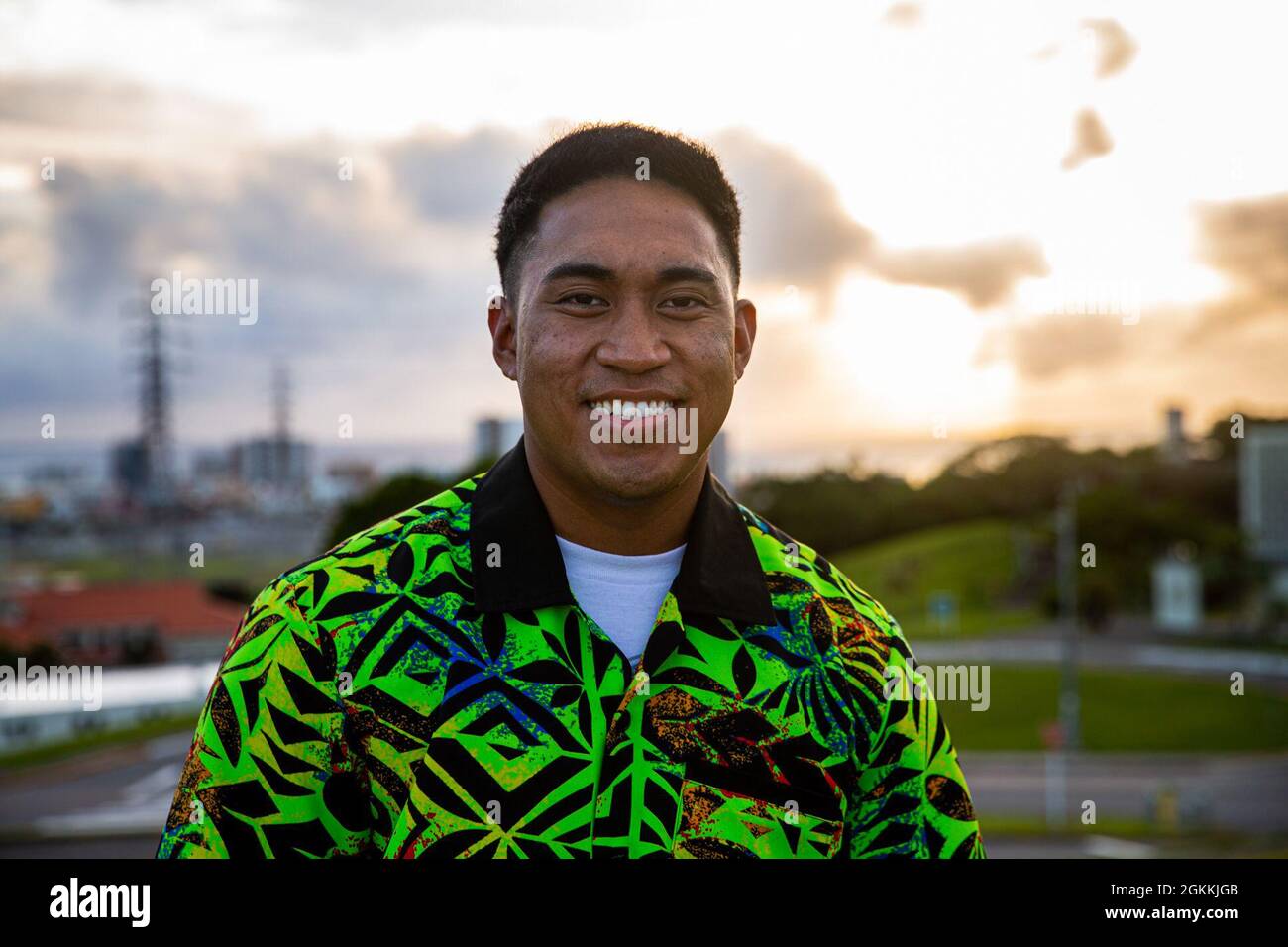 U.S. Marine Corps Cpl. Michael Auvaa, the inbound personnel first-stage ...