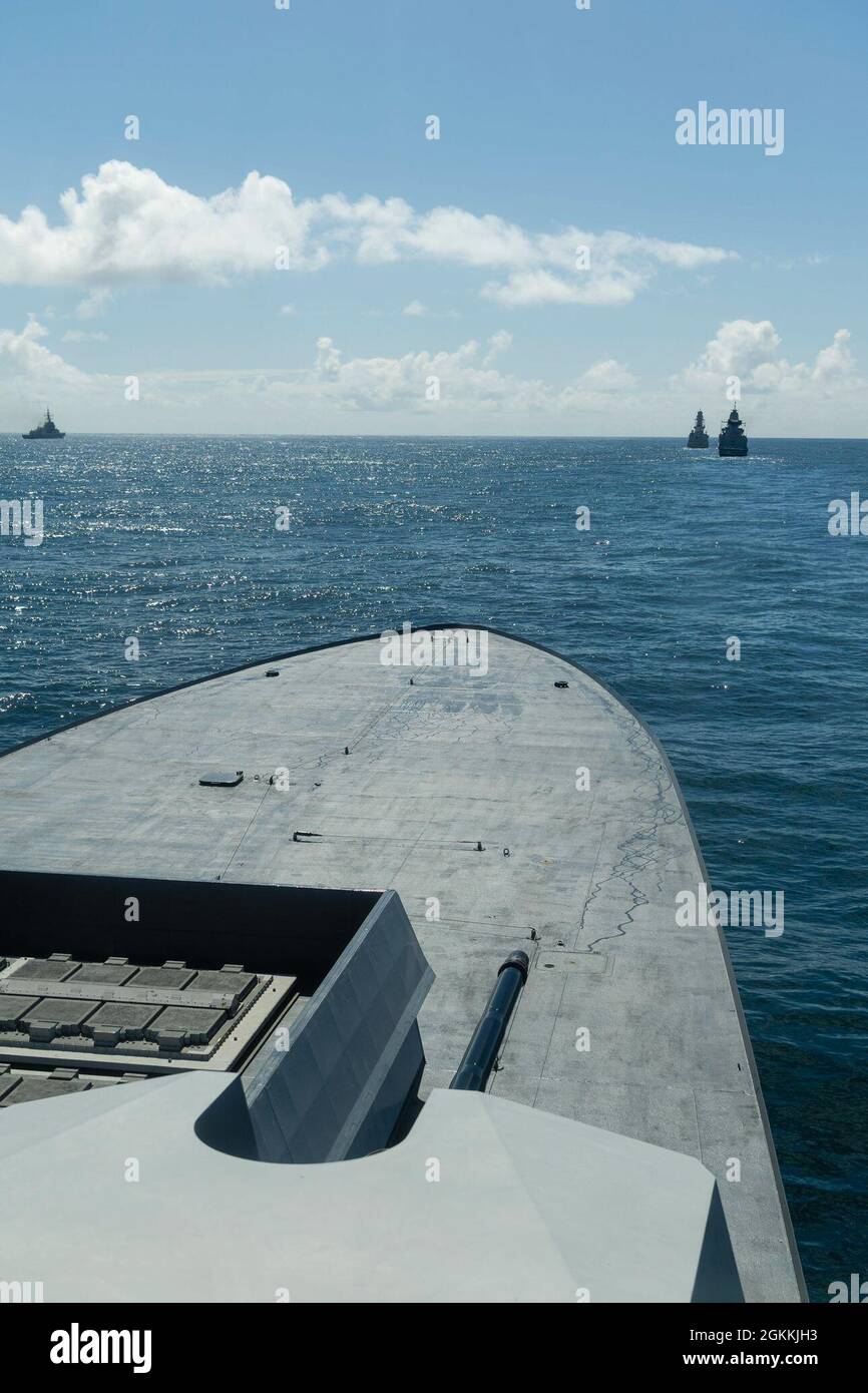 On May 18, 2021, the Air Defense Frigate (FDA) Forbon conducted an ...