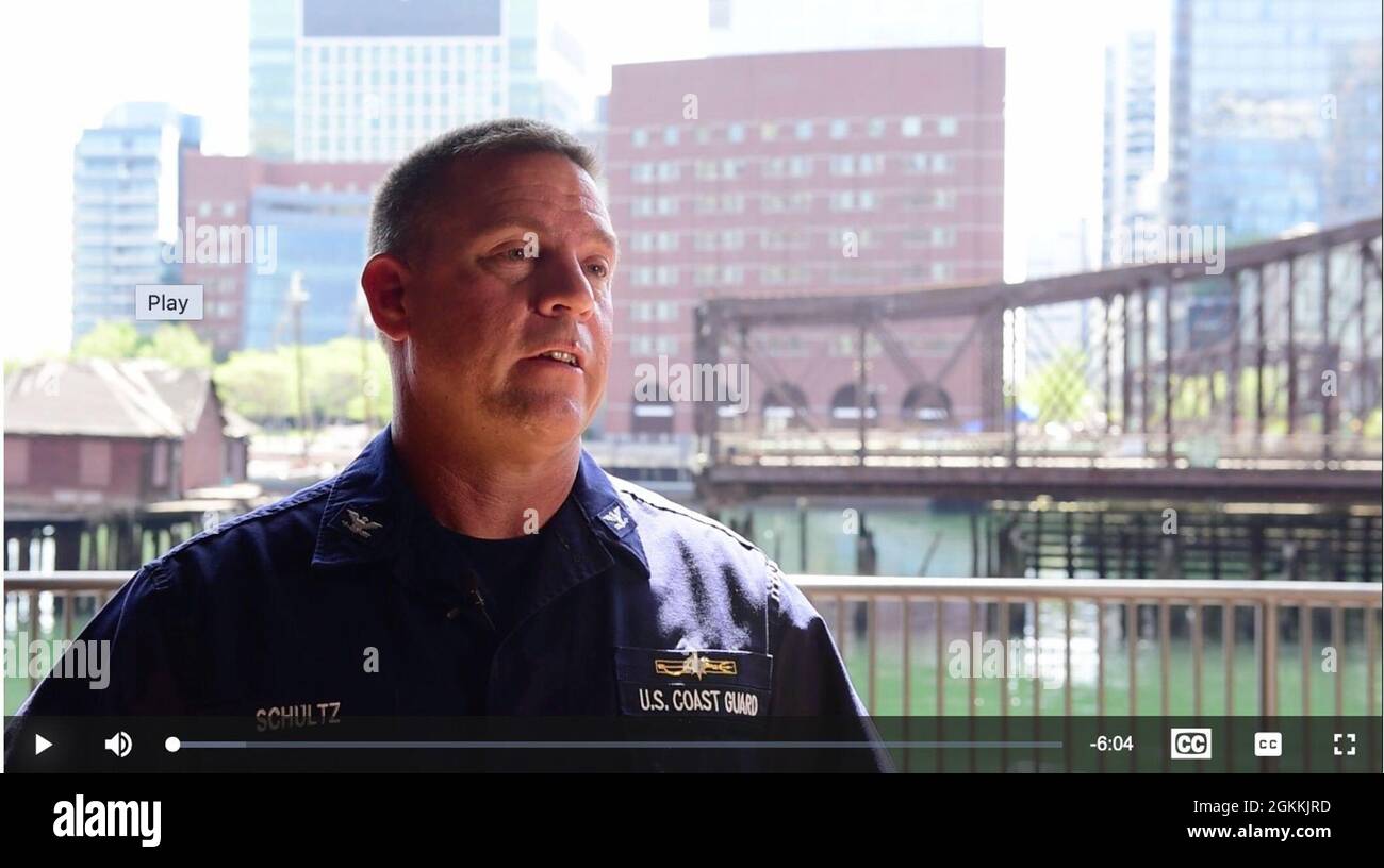 Captain Richard Schultz, Chief of Prevention for the First Coast Guard ...