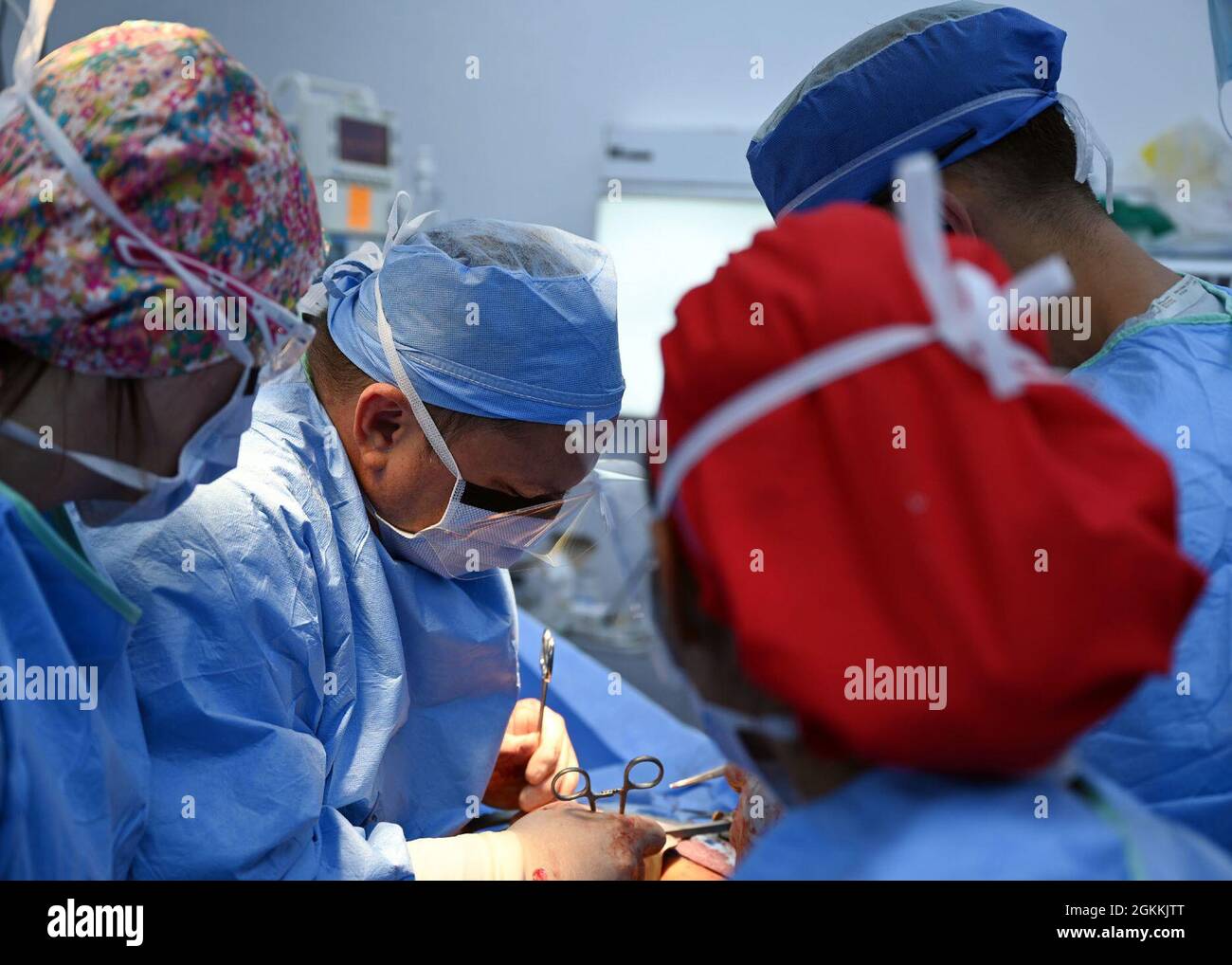 U.S. Army Lt. Col. Jesse Moskowitz, a general surgeon with the Forward ...