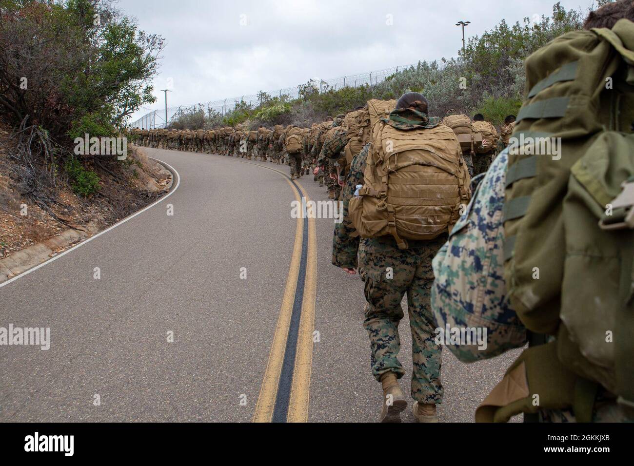 U.S. Marines with Headquarters and Headquarters Squadron, Marine Corps ...