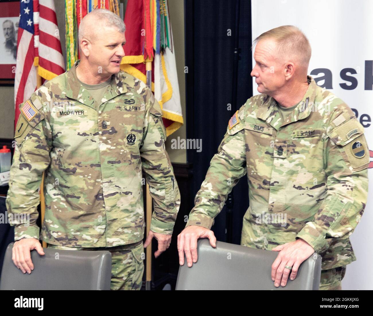First Army's senior enlisted Soldier, Command Sgt. Maj. John McDwyer ...