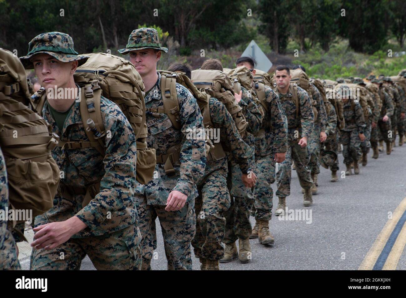 U.S. Marines with Headquarters and Headquarters Squadron, Marine Corps ...